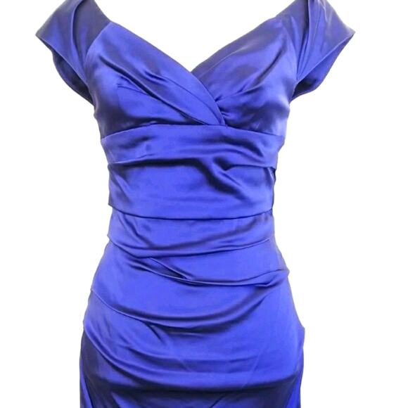 Suzi Chin for Maggy Boutique | Dresses | Suzi Chin Royal Blue Off ...